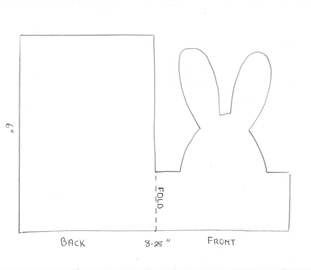 Bunny Card Template Printable - Printable Art Design